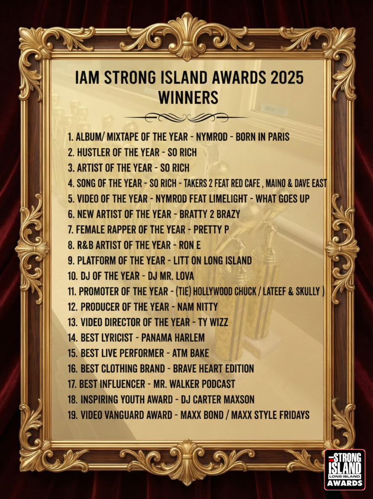 SHOP NOW !!! - IAM STRONG ISLAND AWARDS